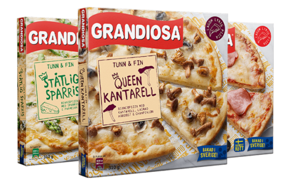 Fryspizza - Våra färdiga frysta pizzor bakade i stenugn | Grandiosa